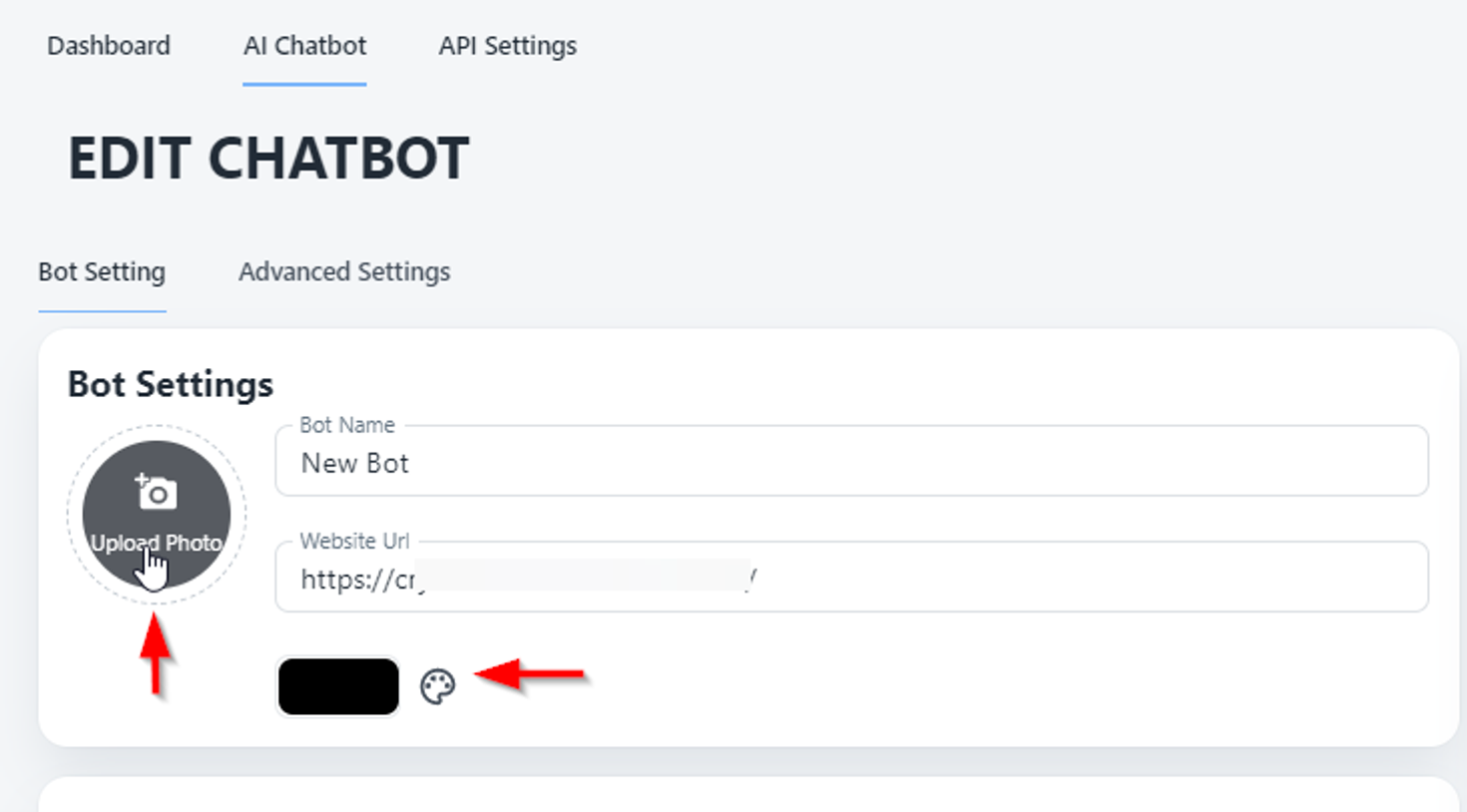 How can I change the AI Chatbot image and color? - GlideCampaign
