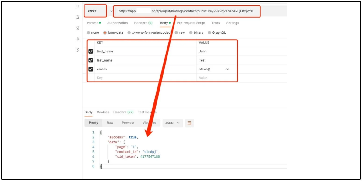 How to resolve the API create demo entry? - GlideCampaign
