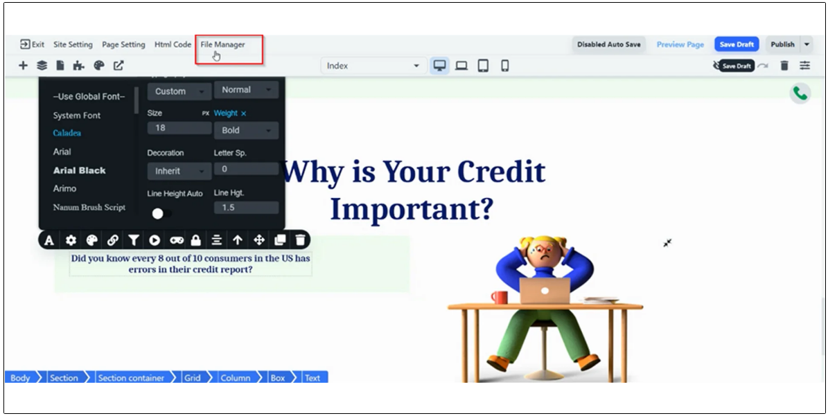 How to upload PDF in Website File Manager? - GlideCampaign