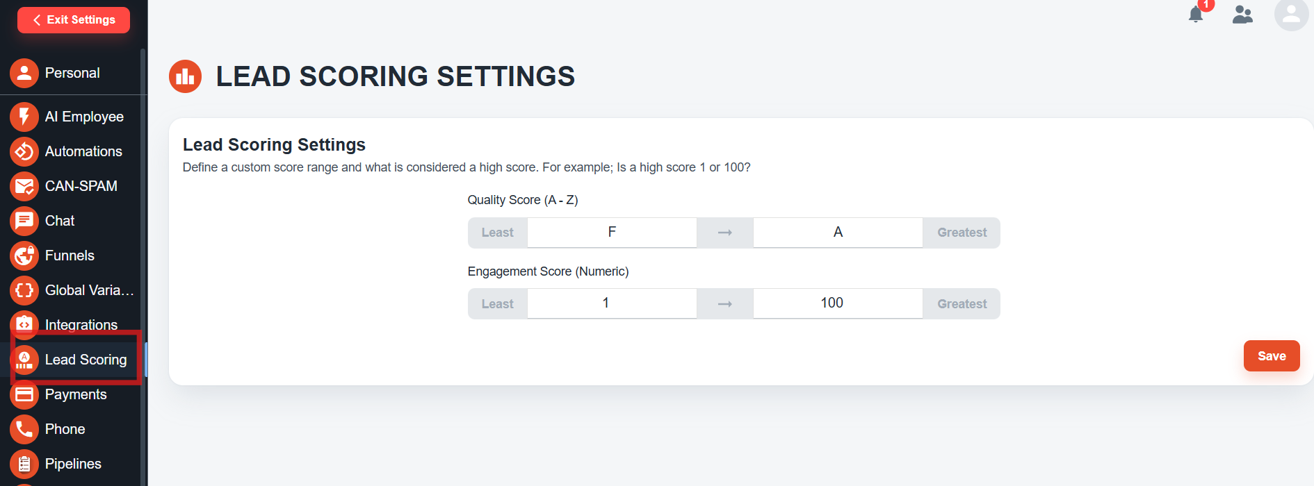 How do you set up lead scoring? - GlideCampaign