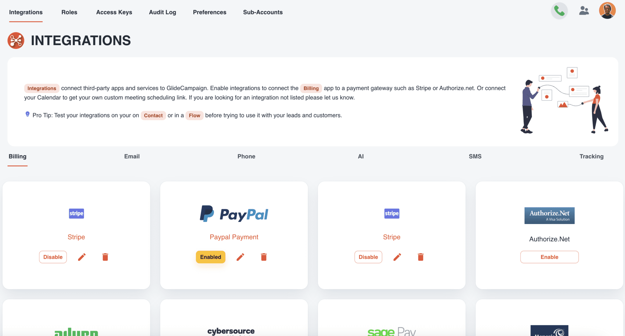 GlideCampaign vs GoHighLevel: WhiteLabel SaaS Comparison - GlideCampaign
